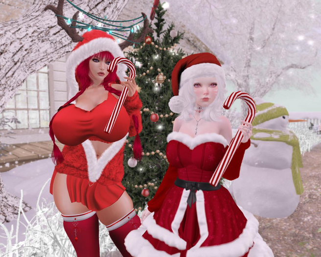 Second Life Marketplace Bento Held Candy Cane 3147